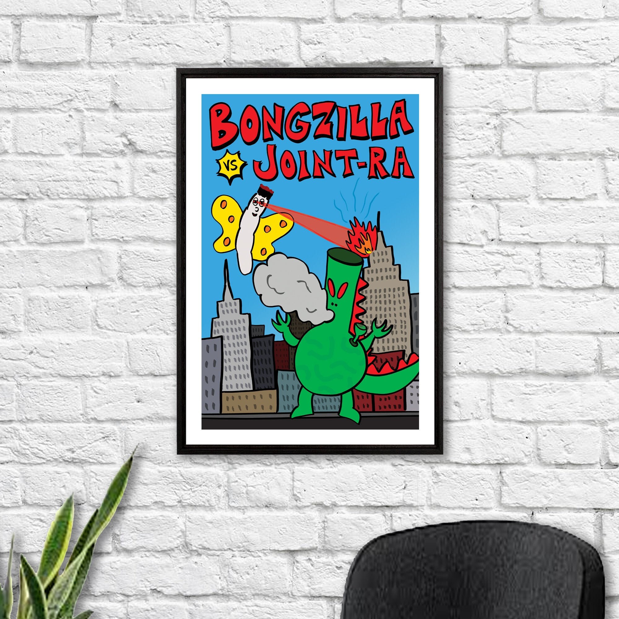 Bongzilla Poster / Stoner Poster / 420 Art Print - Etsy