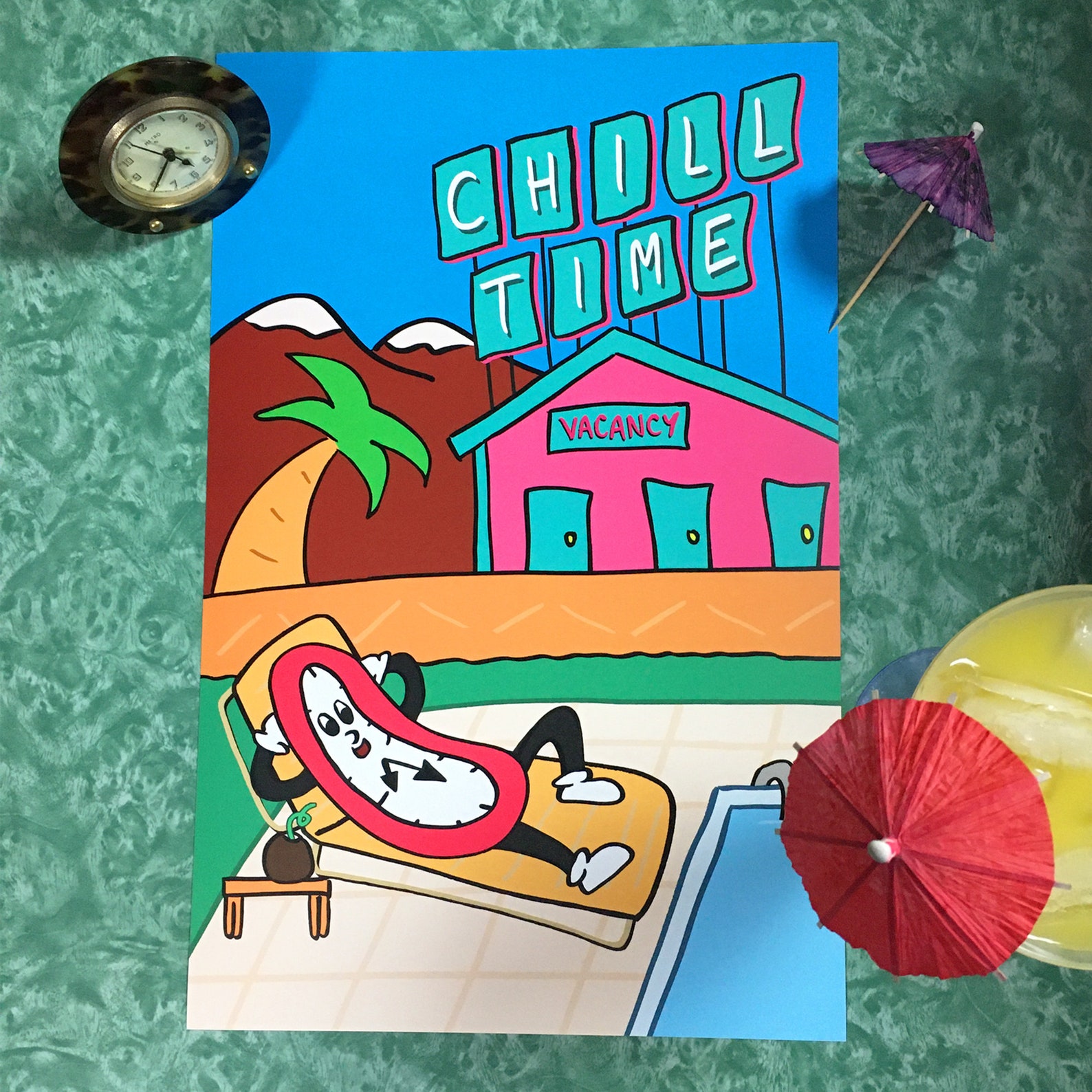 Poster Chill Time / Poster Chill Vibes / Impression d'art Slow Living ...