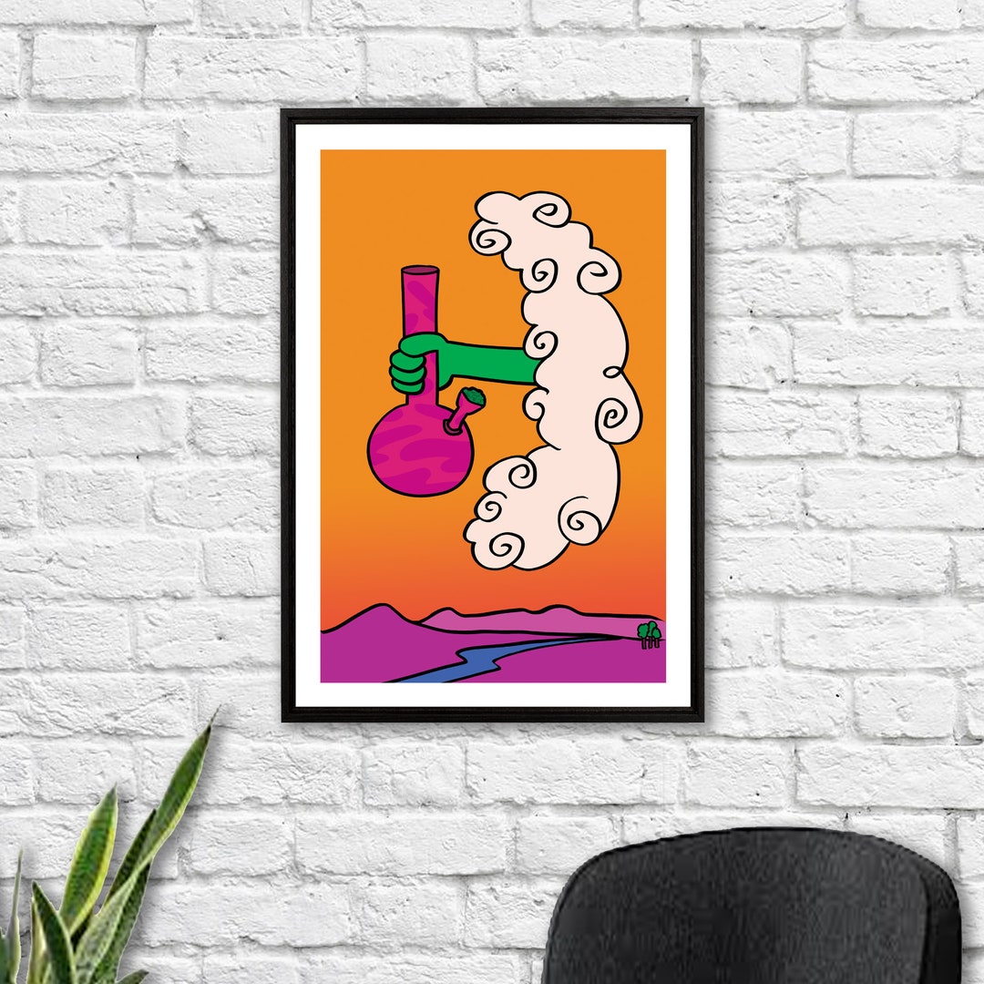 Ace of Bongs Poster / Stoner Poster / Weed Art Print - Etsy