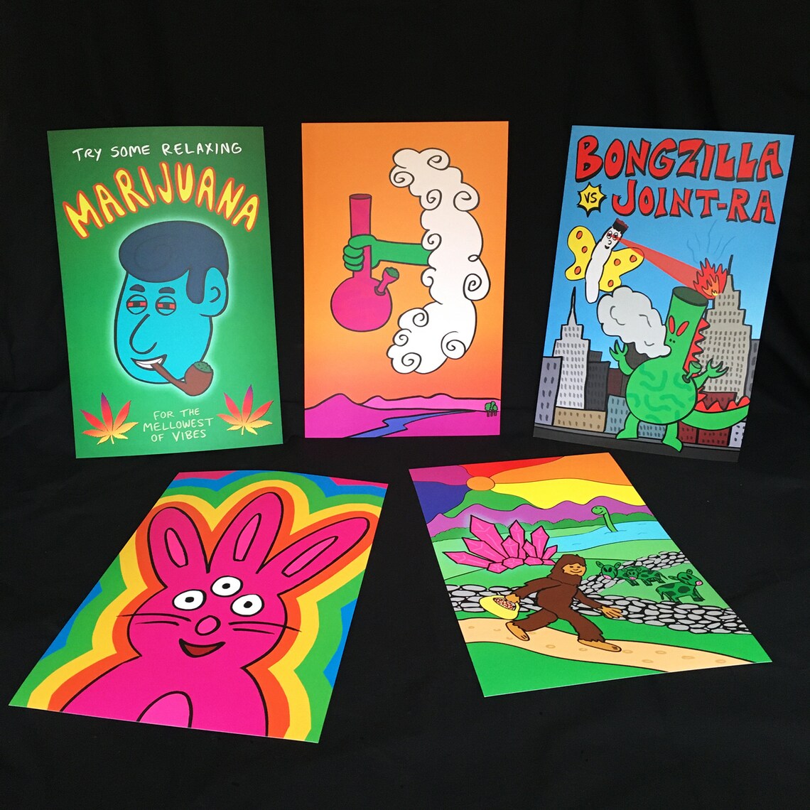Bongzilla Poster / Stoner Poster / 420 Art Print | Etsy