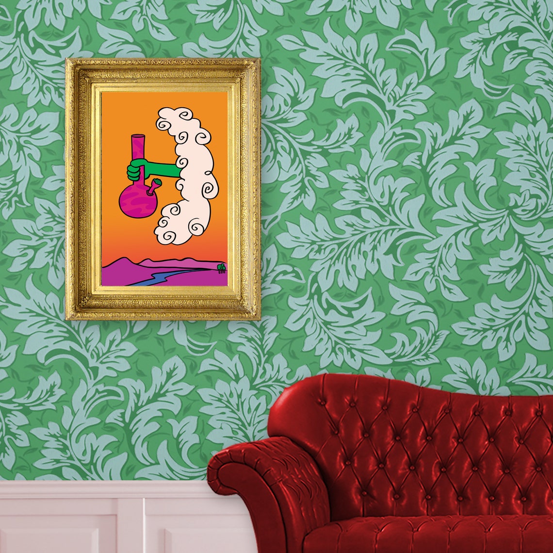 Ace of Bongs Poster / Stoner Poster / Weed Art Print | Etsy