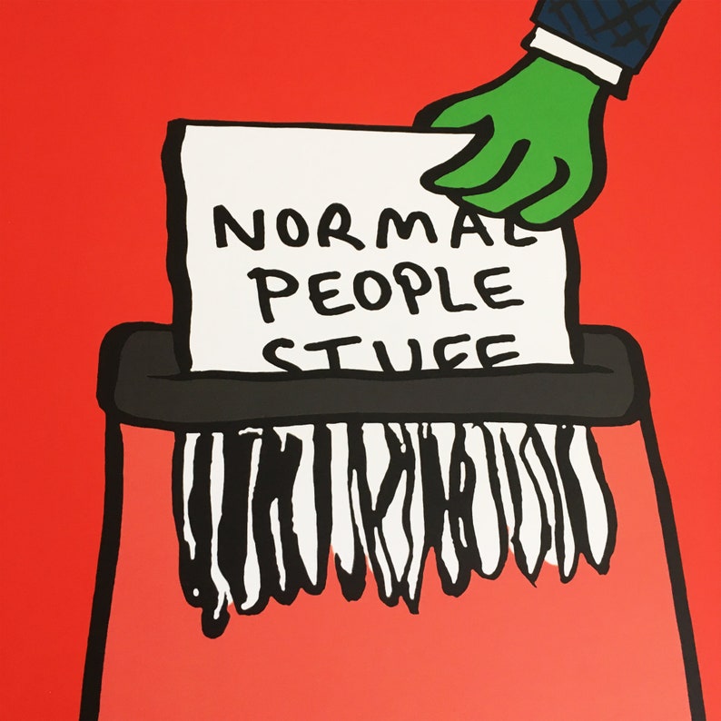Weird Paperwork Poster / Weird Poster / Surreal Art Print - Etsy