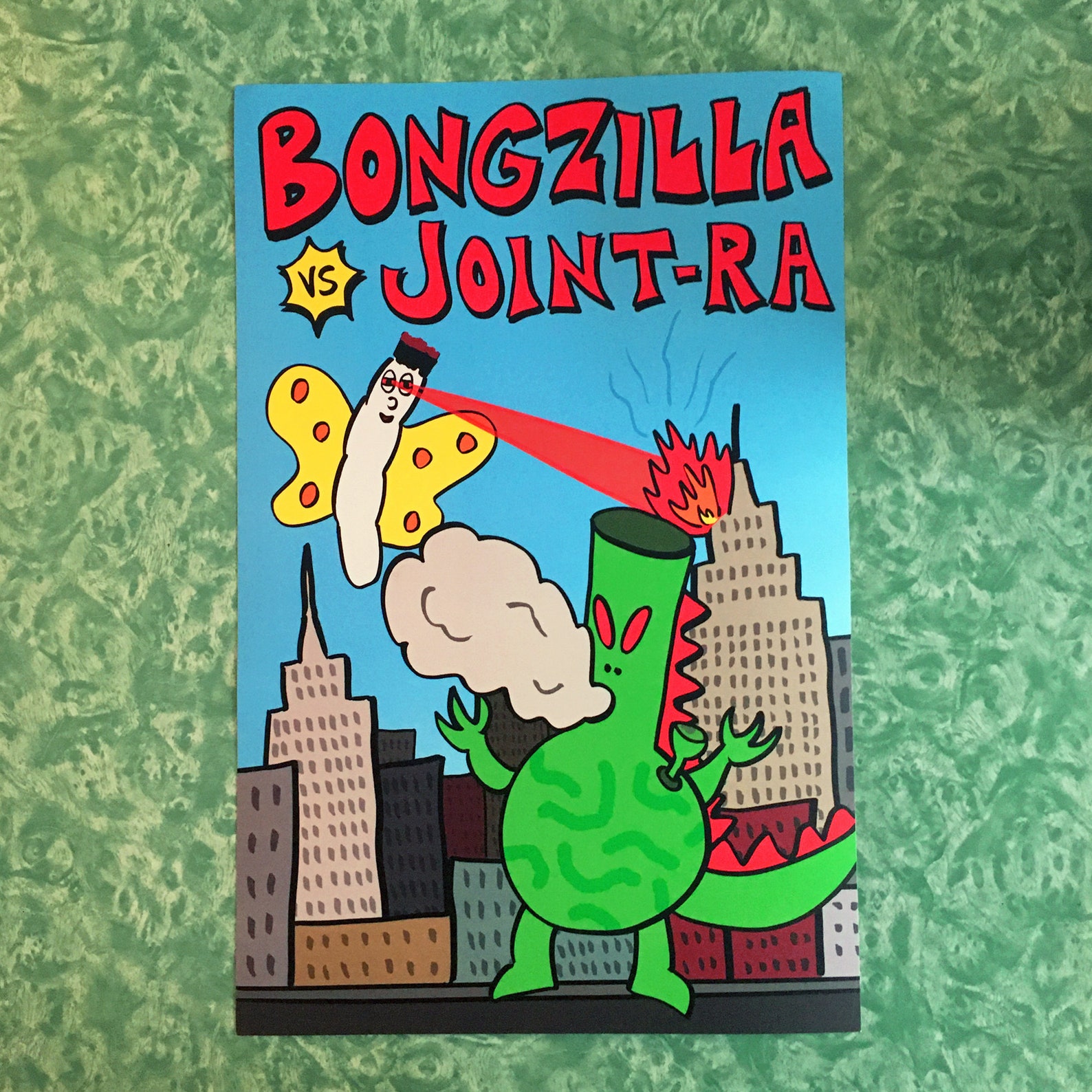 Bongzilla Poster / Stoner Poster / 420 Art Print - Etsy