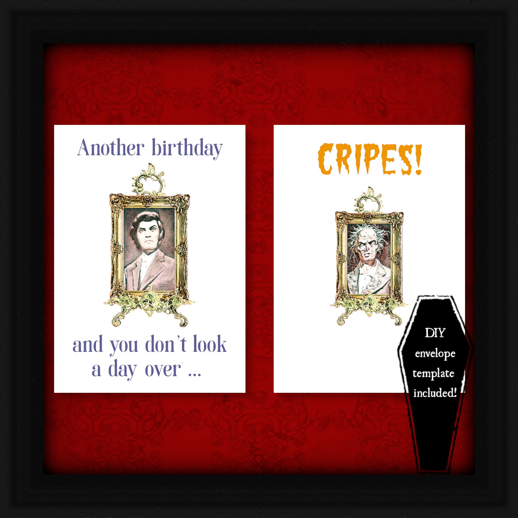 Dark Shadows-birthday-quentin Collins-horror Greeting Card by Antique ...