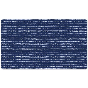 Navy Blue Desk Mat | Blue Desk Pad | Solid Blue Game Pad | Striped Navy ...
