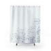 Blue Color Drop Shower Curtain Abstract Shower Curtain Modern Shower ...