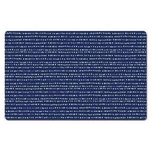 Navy Blue Desk Mat | Blue Desk Pad | Solid Blue Game Pad | Striped Navy ...
