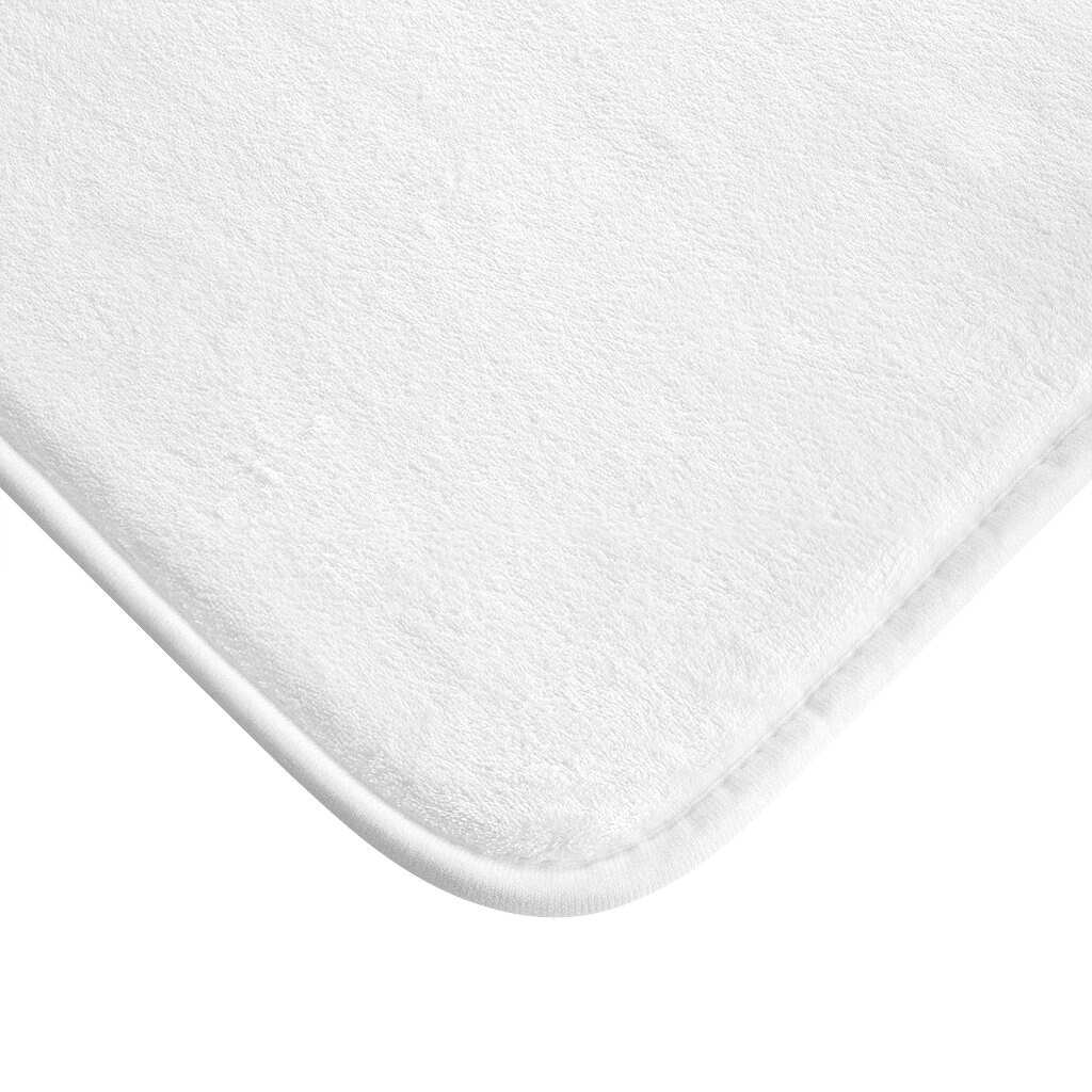 White Bath Mat Minimalist White Solid Color - Etsy