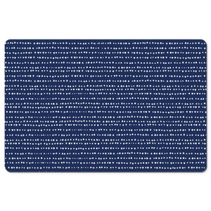 Navy Blue Desk Mat | Blue Desk Pad | Solid Blue Game Pad | Striped Navy ...