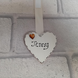 Personalised Additional Wooden Heart for My Hanging Hearts Sign - Etsy UK