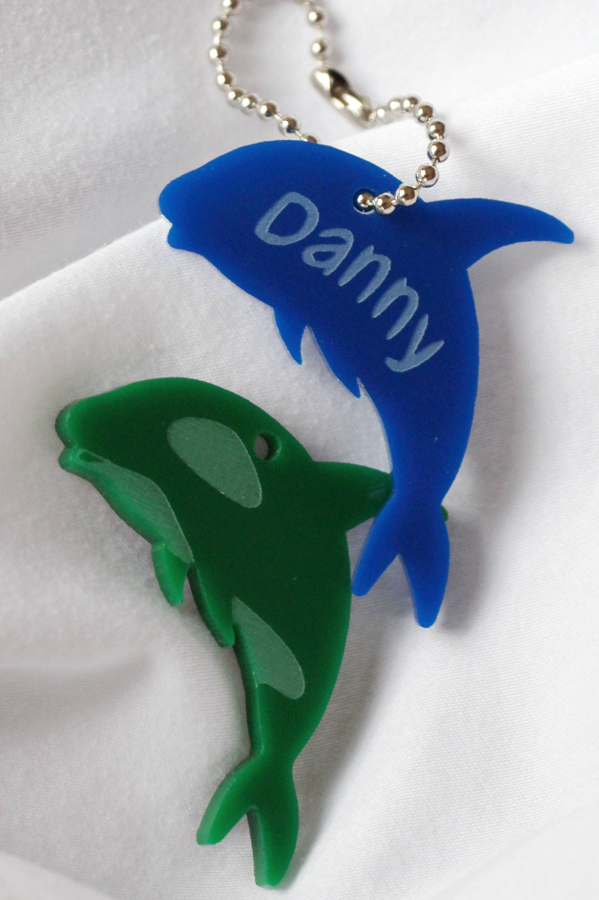 Personalized Whale Name Tag Kids Backpack Charm Laser - Etsy