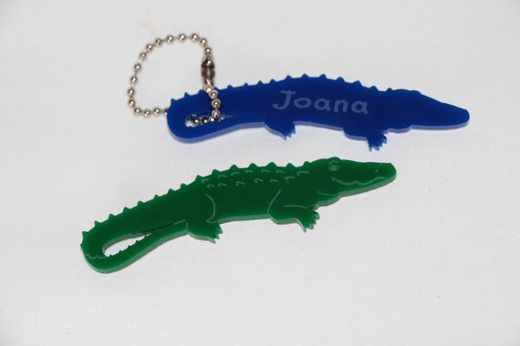 Acrylic Alligator Name Tag for Kids | Etsy