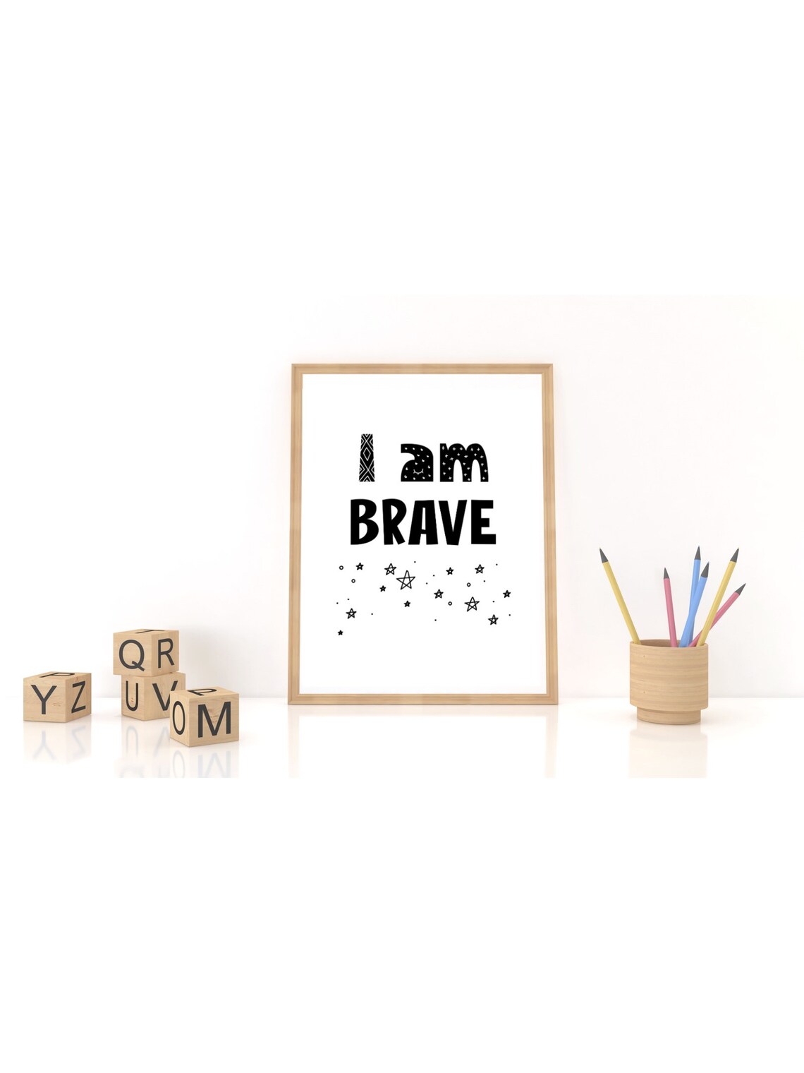 I Am Brave Kids Positive Affirmations Printable | Etsy