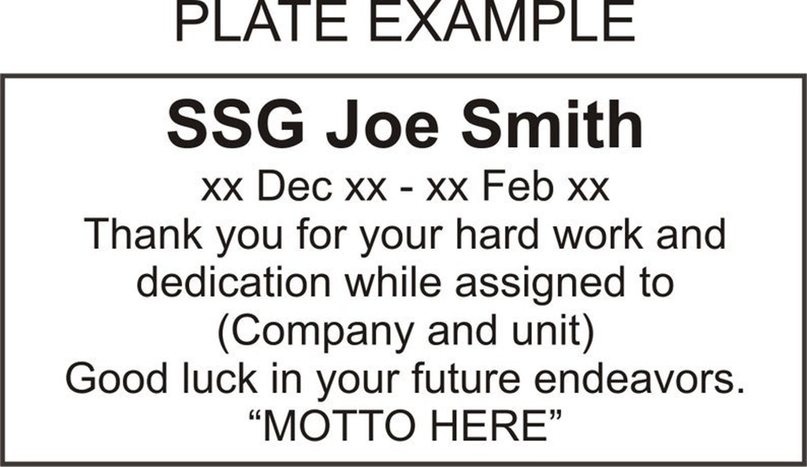 BACKBONE of the ARMY Plaque With Removable Rank - Etsy