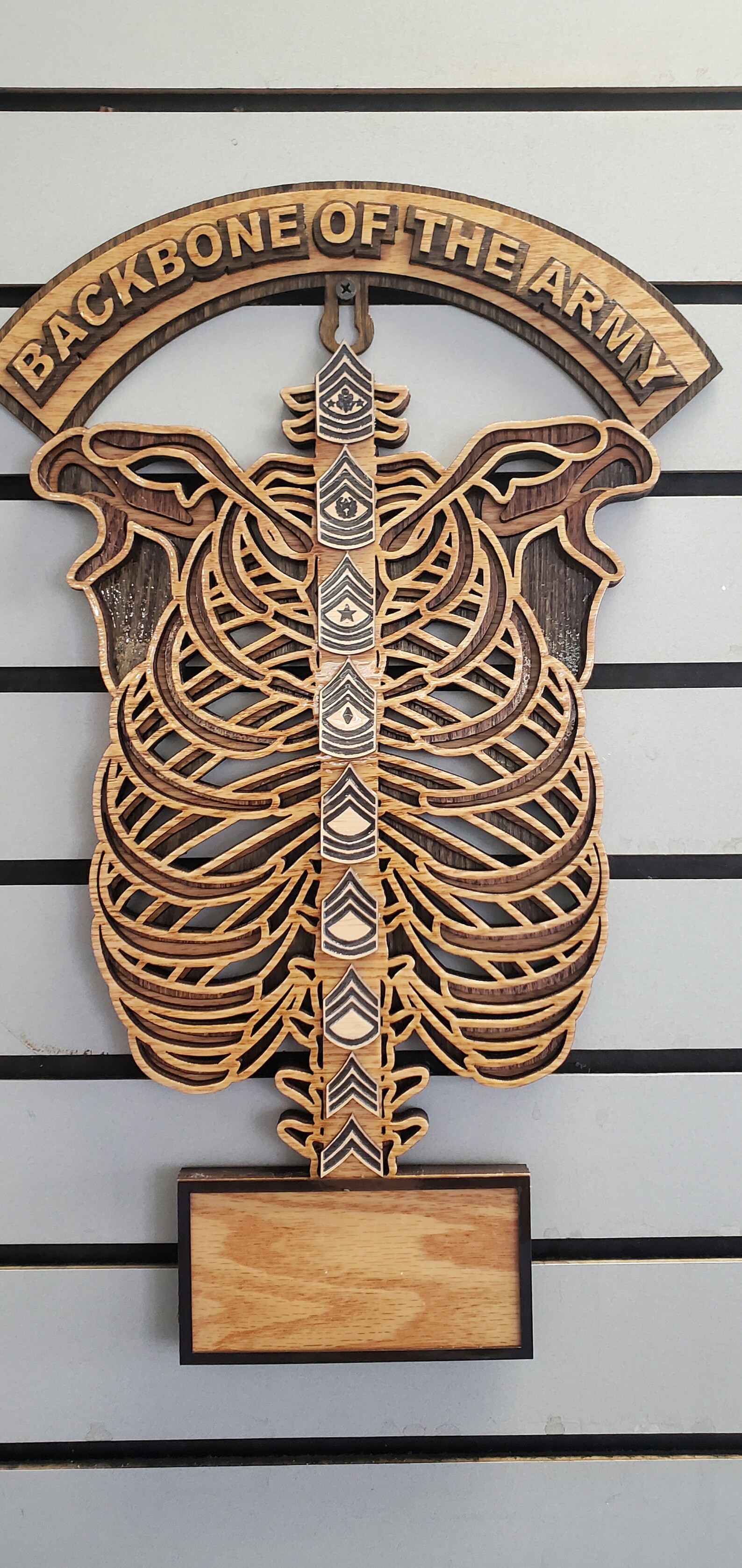 NEW UNIQUE NCO Backbone of the Army Plaque - Etsy