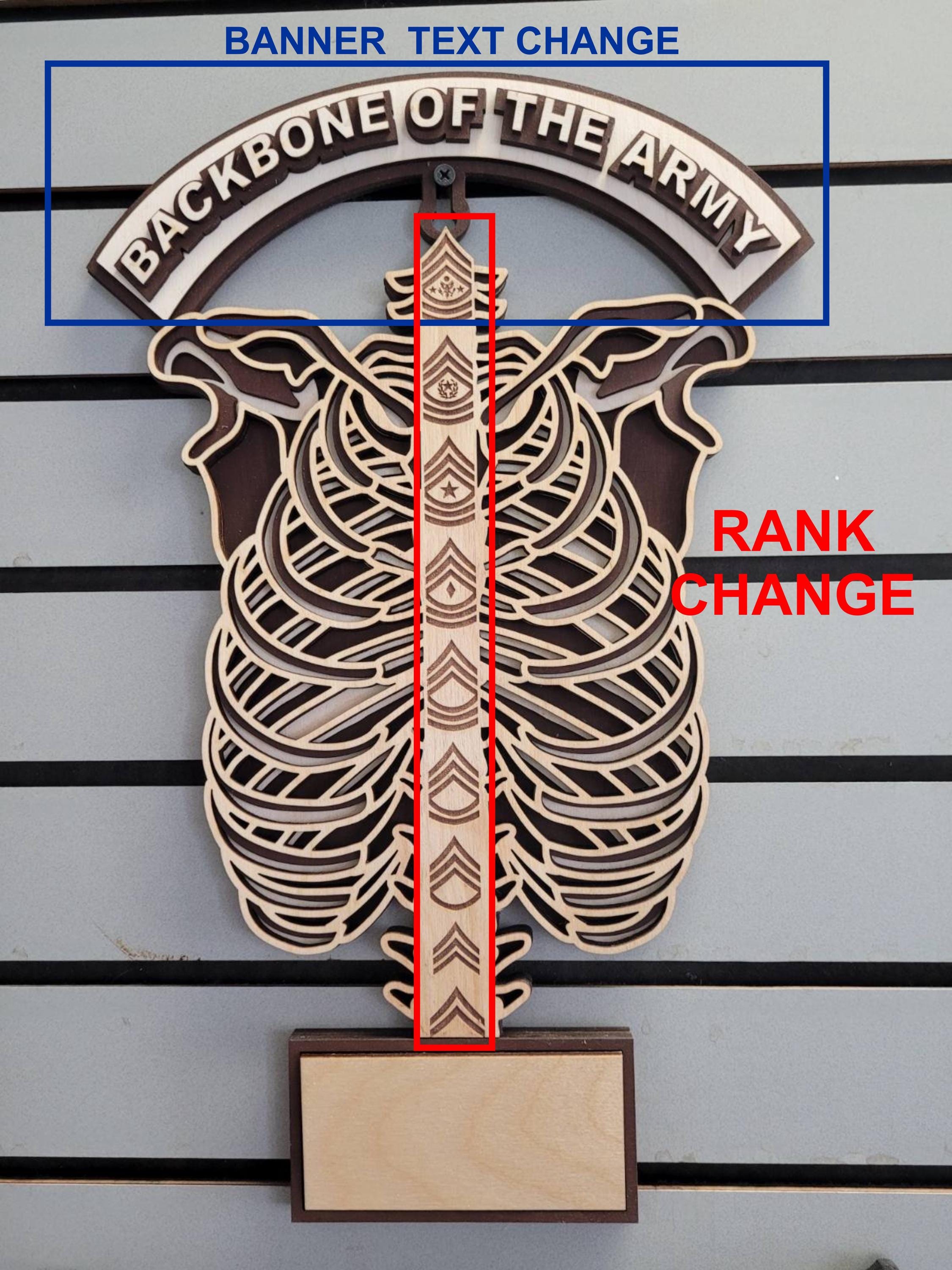 NEW UNIQUE NCO Backbone of the Army Plaque - Etsy