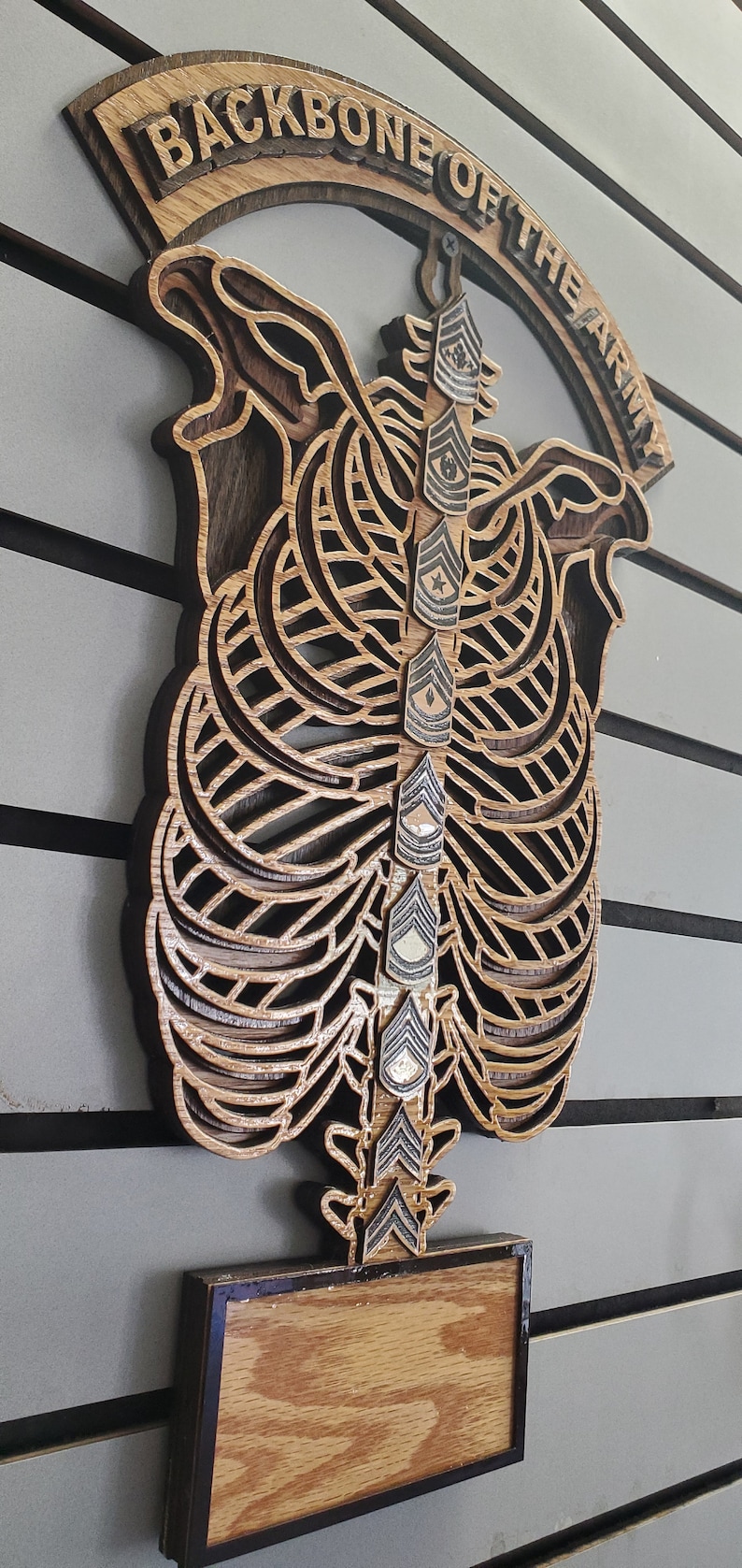 NEW UNIQUE NCO Backbone of the Army Plaque - Etsy