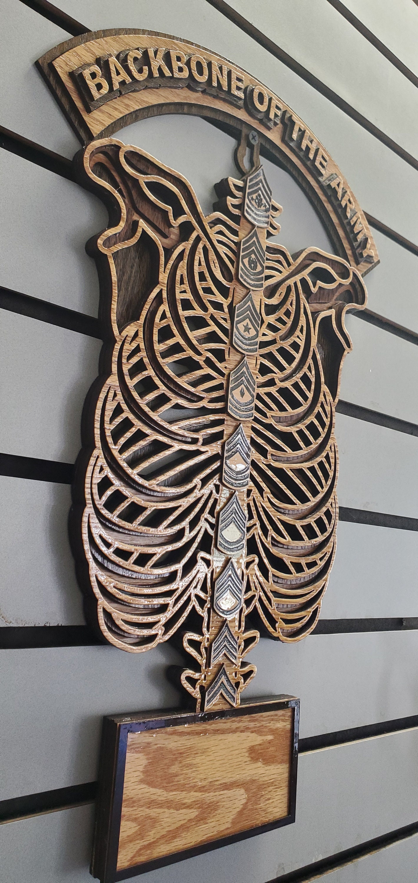 NEW UNIQUE NCO Backbone of the Army Plaque - Etsy