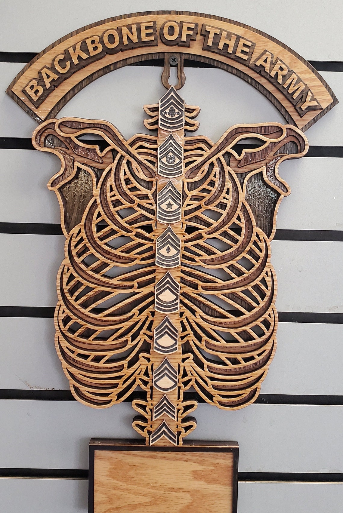 NEW UNIQUE NCO Backbone of the Army Plaque - Etsy