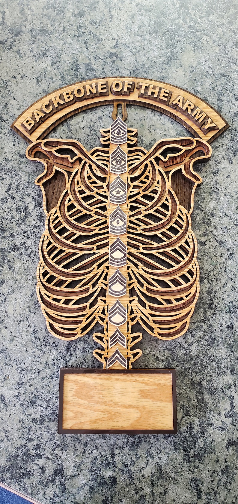 NEW UNIQUE NCO Backbone of the Army Plaque - Etsy