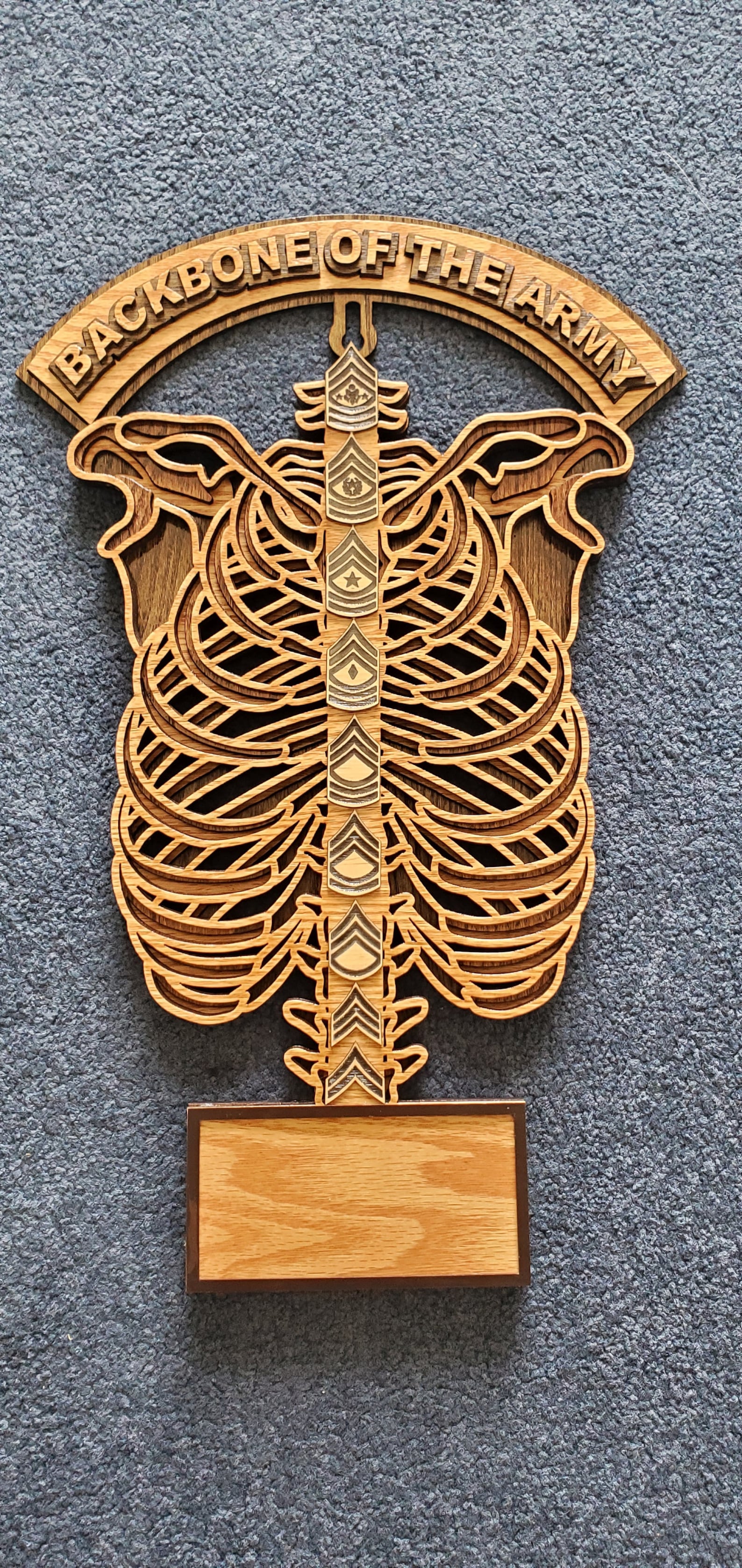 NEW UNIQUE NCO Backbone of the Army Plaque - Etsy