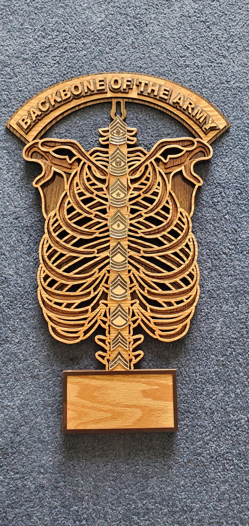 NEW UNIQUE NCO Backbone of the Army Plaque - Etsy