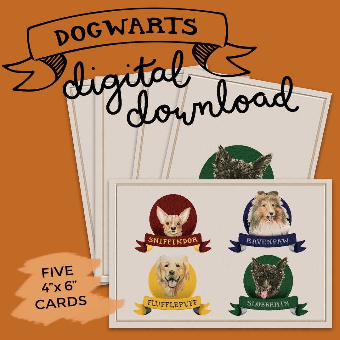 Dogwarts Houses Postcard Pack - Etsy