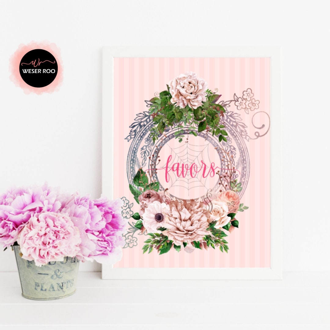 Cursed Garden Favor Table Sign & Thank You Tags - Etsy