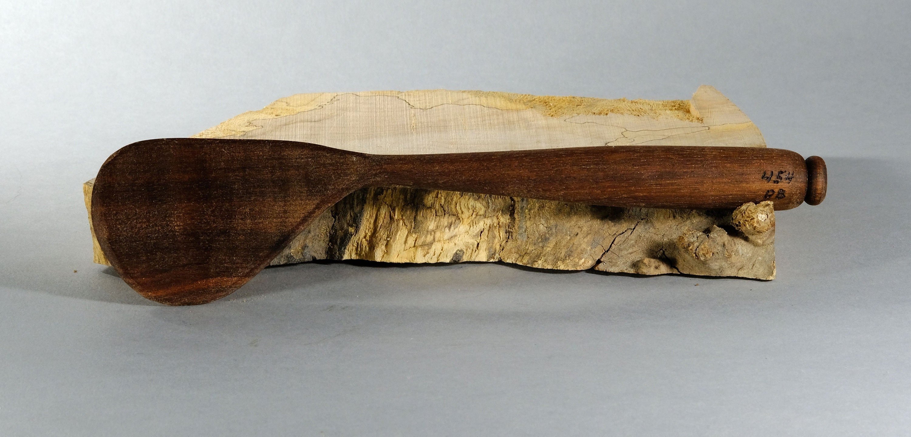 Walnut Wood Spurtle or Spatula Kitchen Utensil, Right Handed, Hand ...