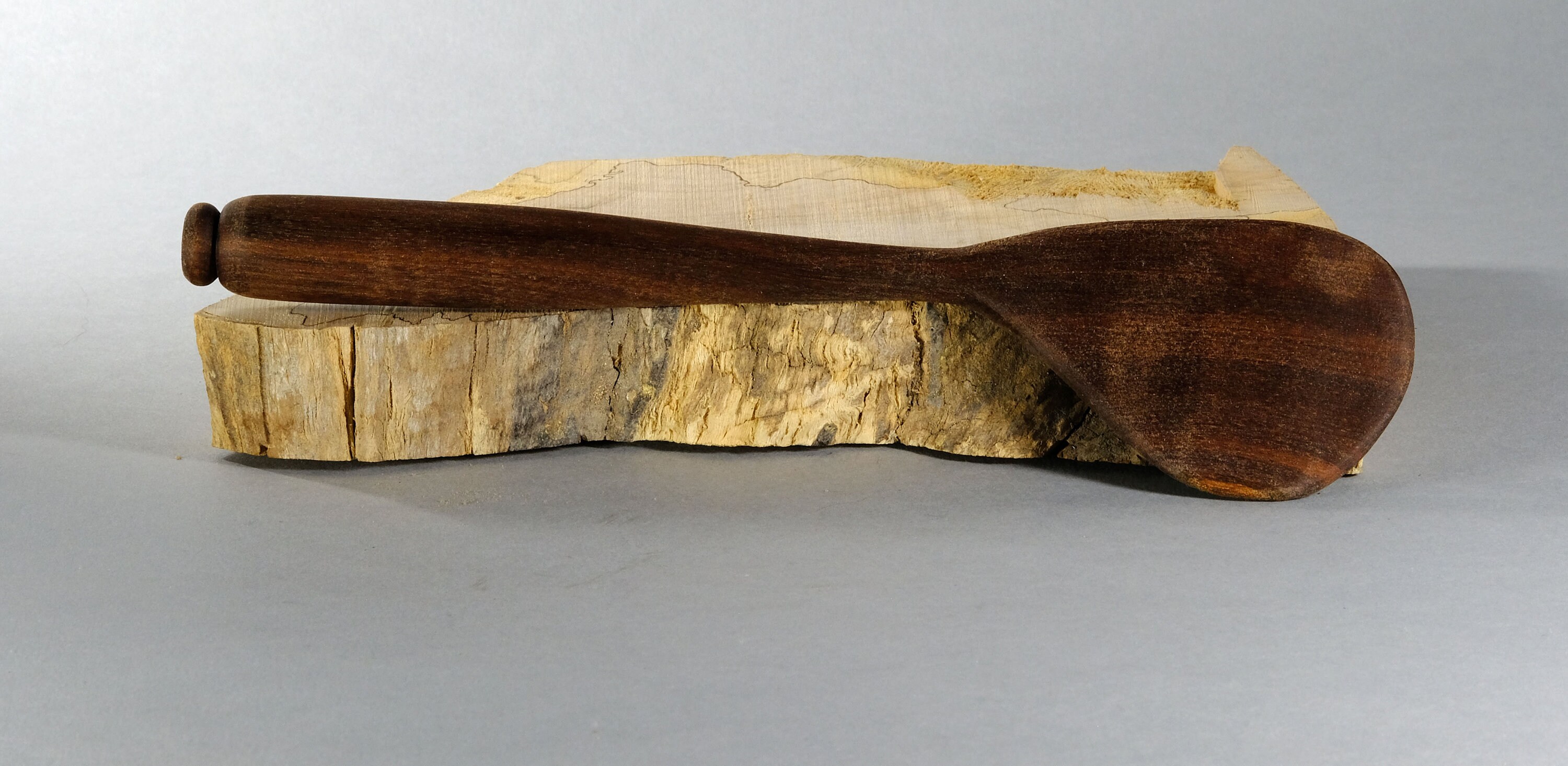 Walnut Wood Spurtle or Spatula Kitchen Utensil, Right Handed, Hand ...