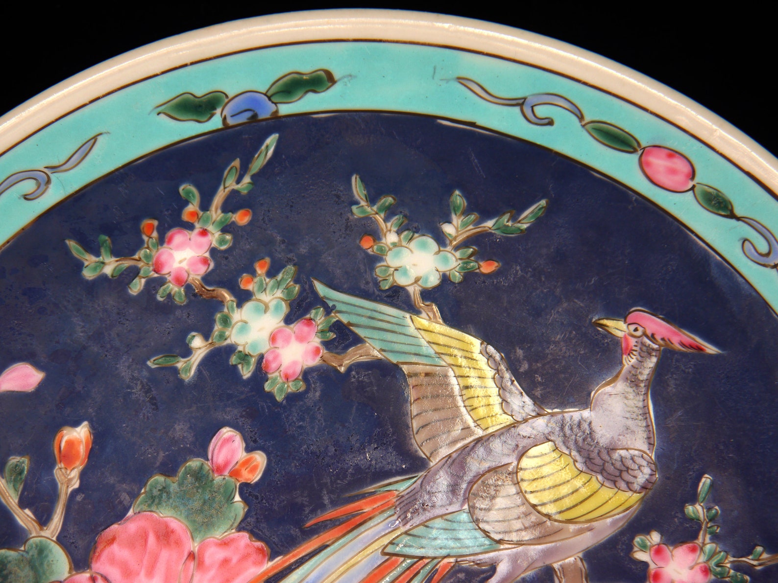 Japanese Arita Yamatoku Phoenix Tree Peonies & Tropical Bird - Etsy