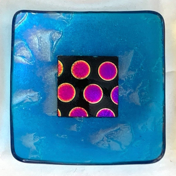 Dichroic Glass Plate - Etsy