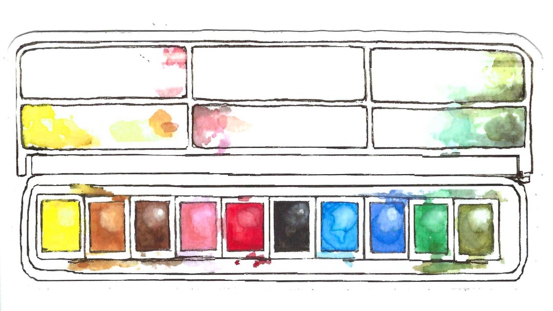 PAINTERS PALETTE STICKER: Cute Artist Bumper Sticker; Vinyl Watercolor ...