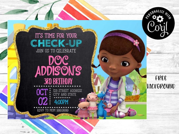 Doc Mcstuffins Free Printable Invitations