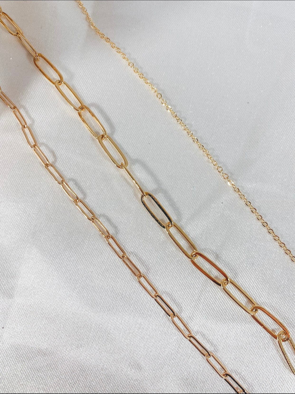 Small Heart Paperclip Chain or Simple Chain Gold Plated - Etsy