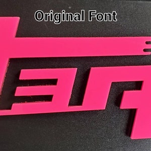 TEQ Original Font Japanese Toyota Car Emblems - Etsy