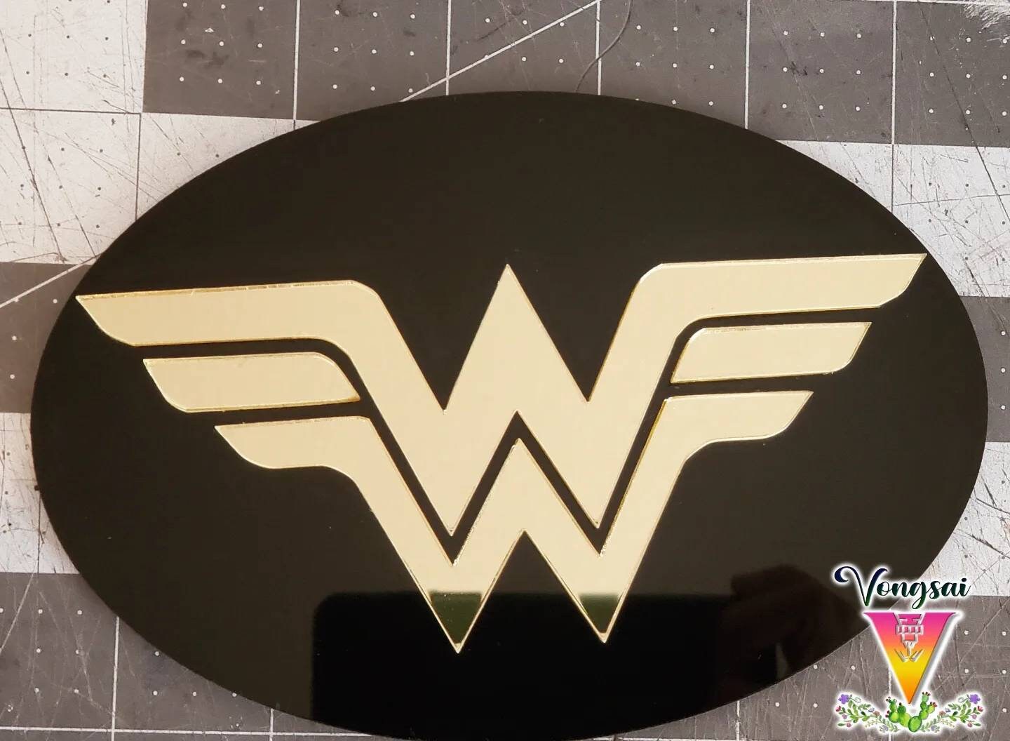 Wonder Woman Logo Stencil