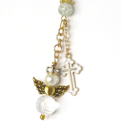 Car Religious Guardian Angel Rear View Mirror Charm Auto Decor - Etsy