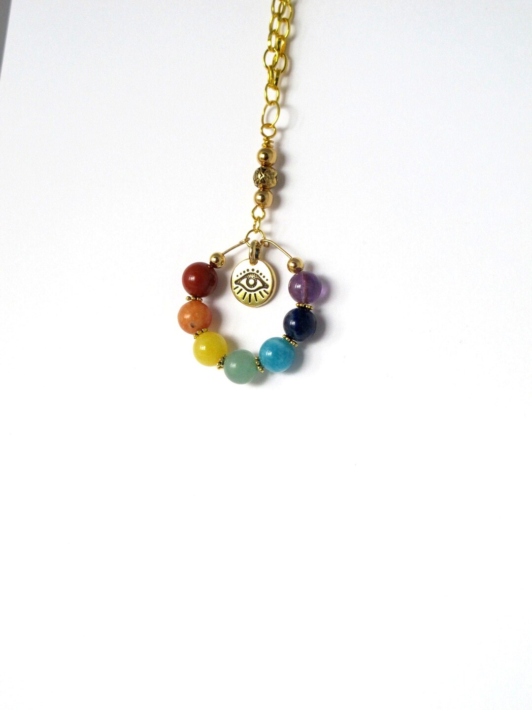 EVIL EYE Chakra Rear View Mirror Charm Chakra Accessories - Etsy
