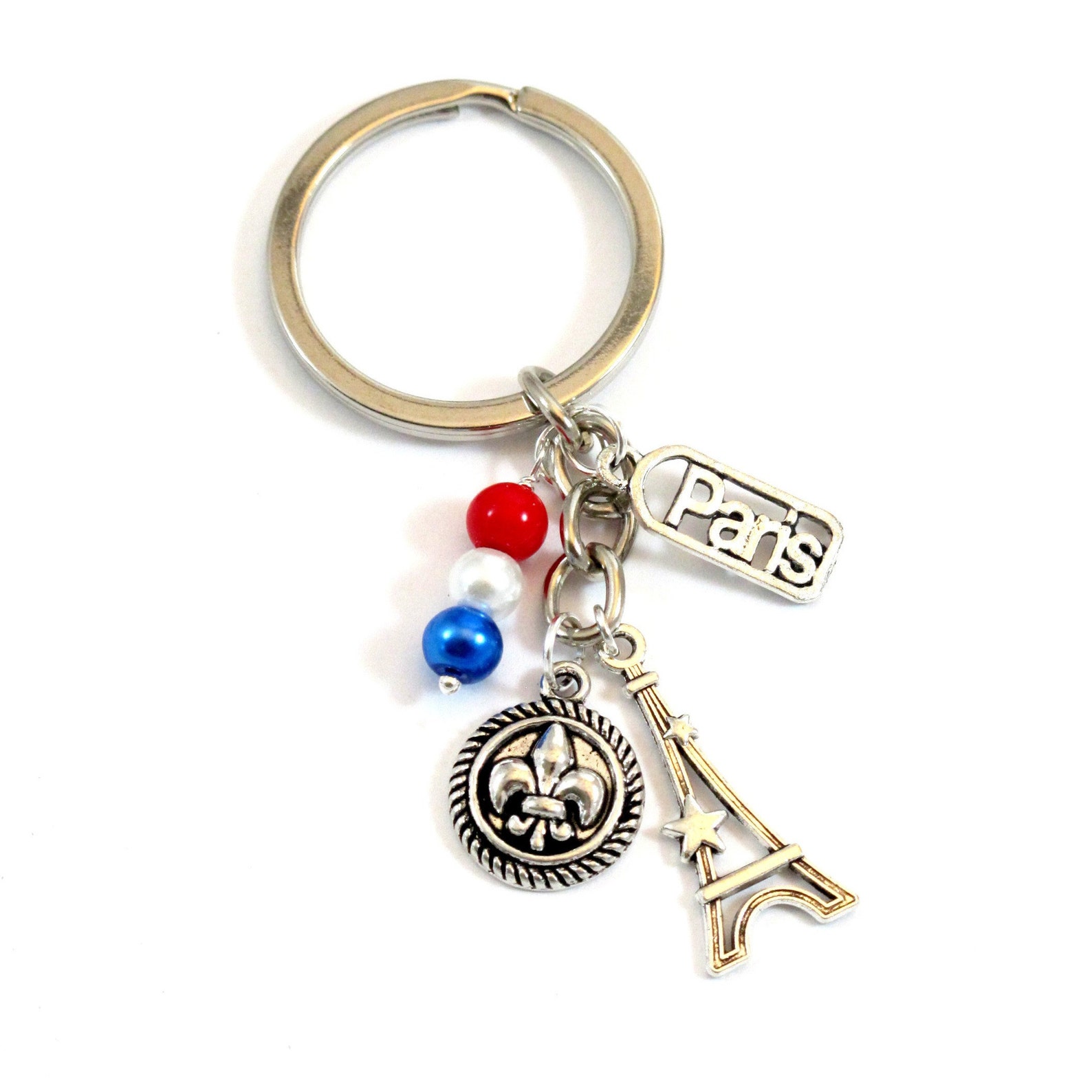 PARIS Themed Key Ring-eiffel Tower Key Ring-paris Key | Etsy