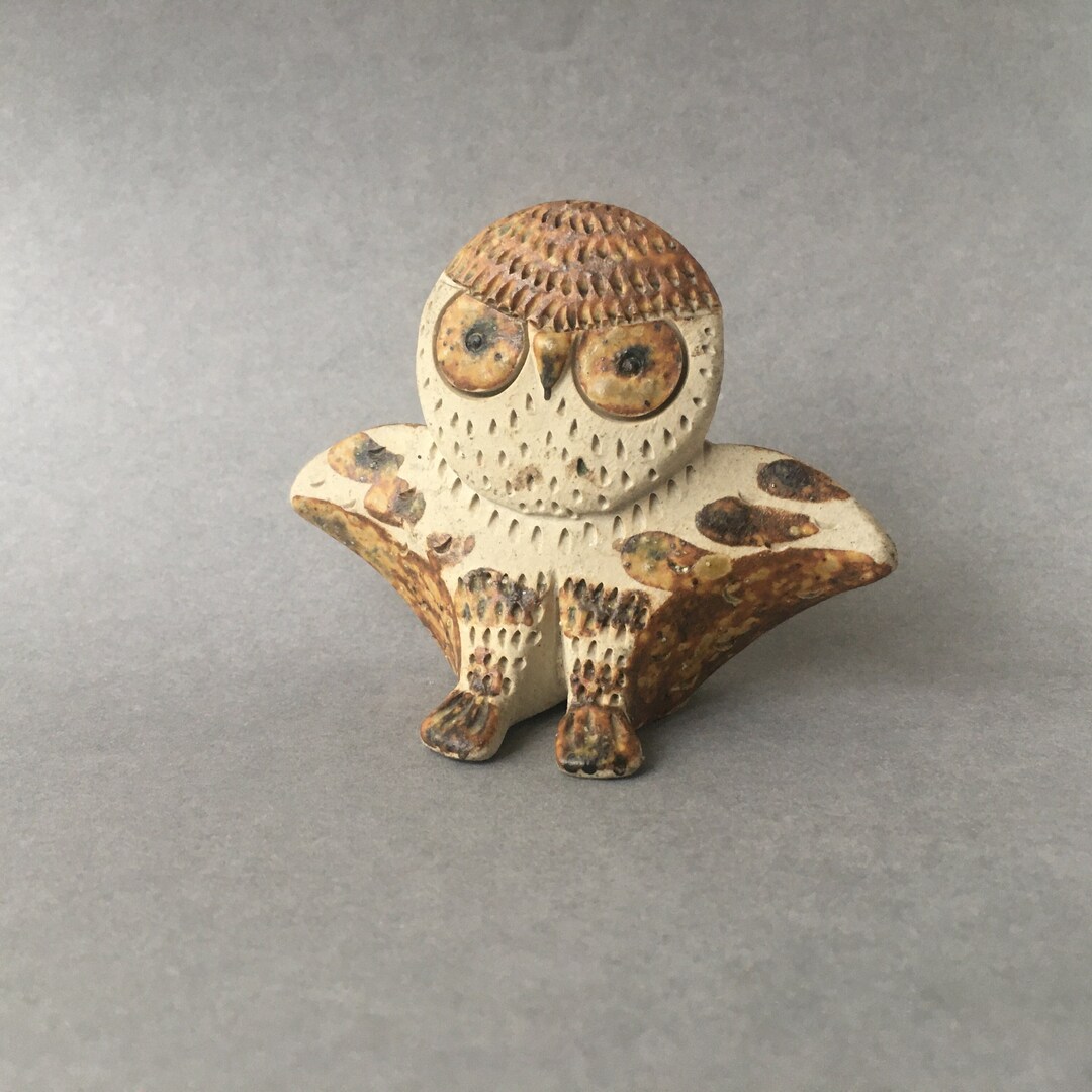 Vintage Pottery Owl - Etsy