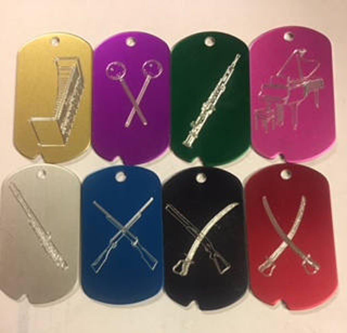 Dog Tag Including 24 Ball Chain - Etsy