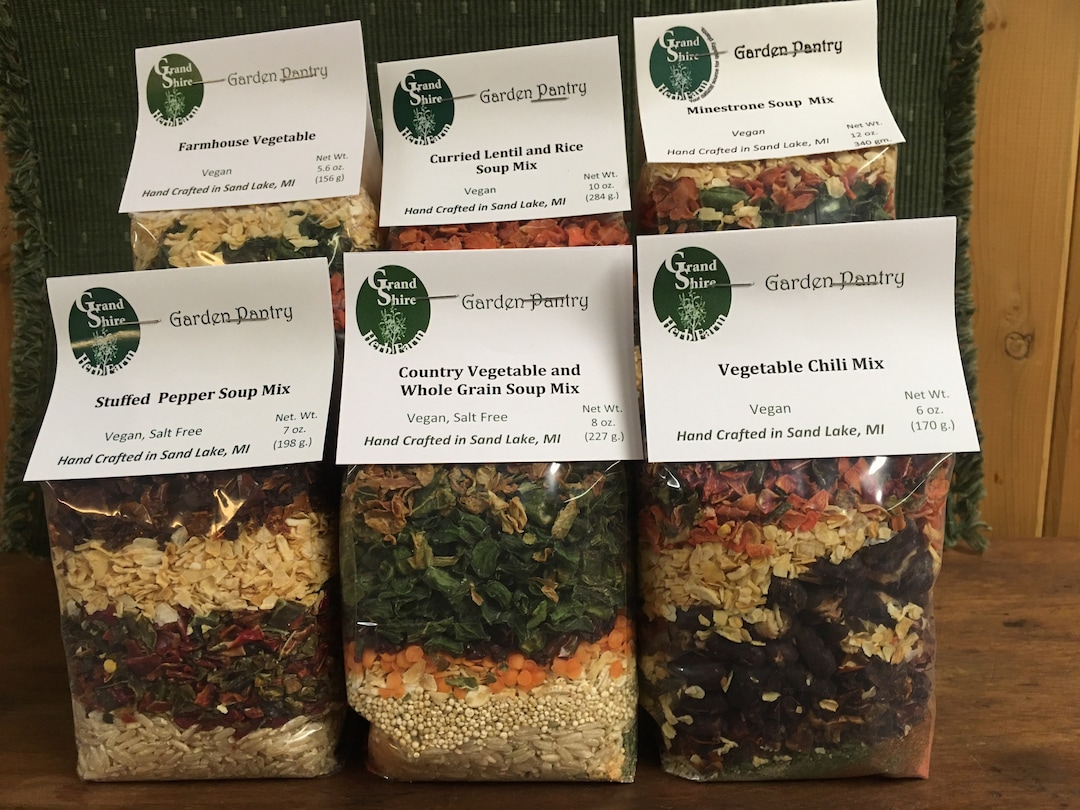 Vegan 6 Pack Assortment Soup Mixes - Etsy