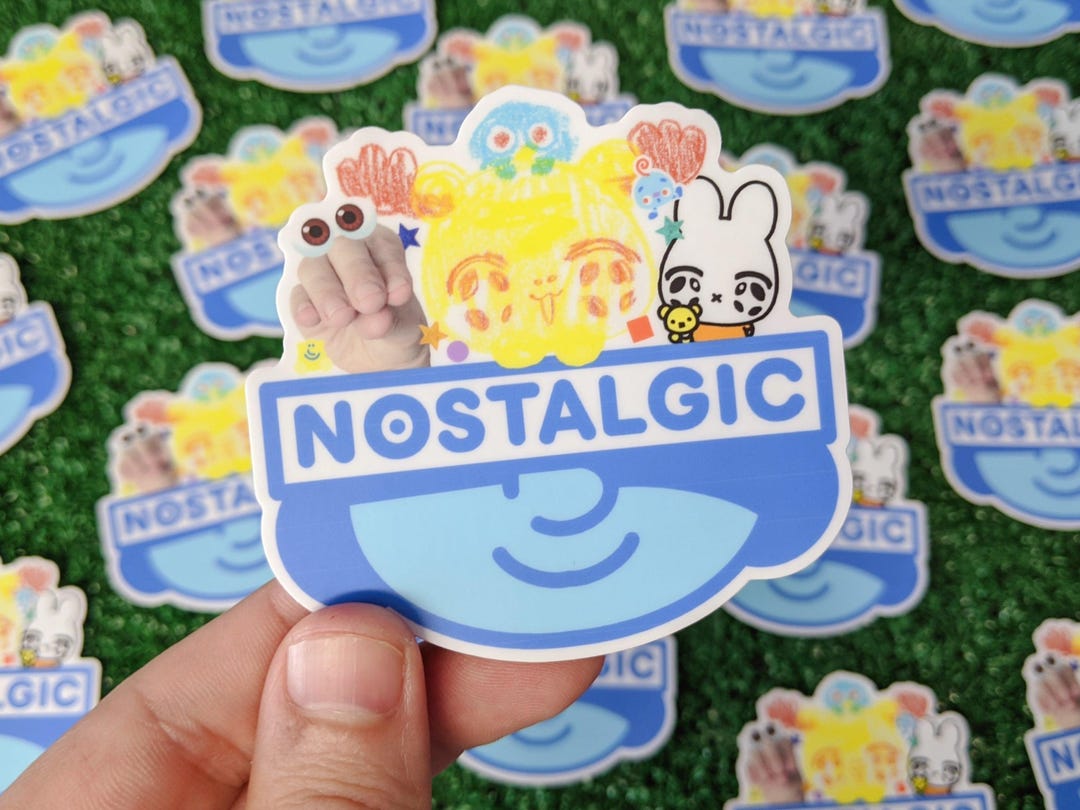 Nostalgic Noggin Waterproof Sticker - Etsy