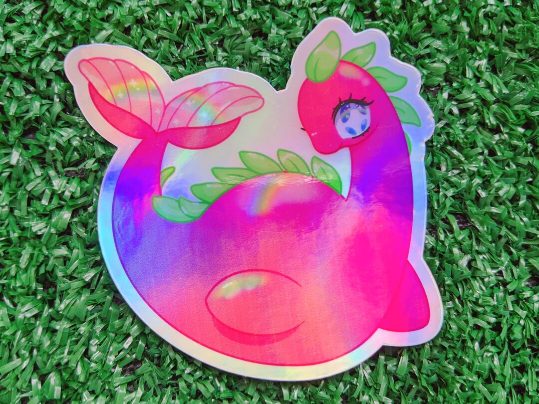 Serendipity the Pink Dragon Holographic Vinyl Sticker - Etsy