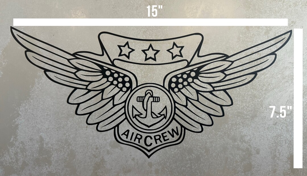 USMC Combat Aircrew Wings Vinyl - Etsy