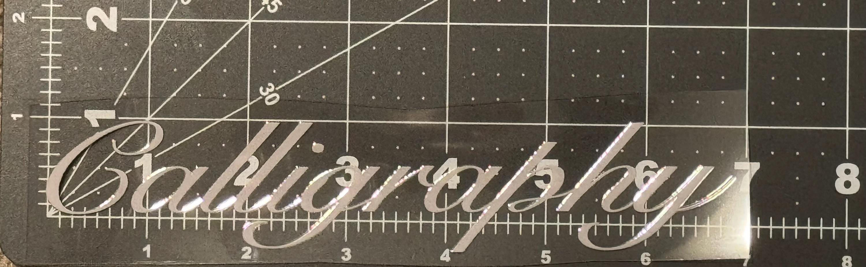 Calligraphy Car/suv Emblem Decal (UV DTF) - Etsy