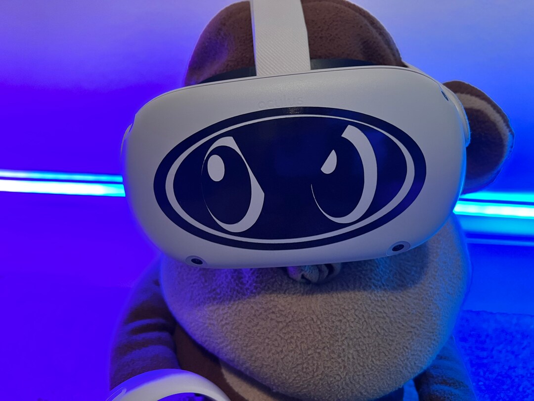 Oculus Quest 2 Decal eyes Black Vinyl - Etsy