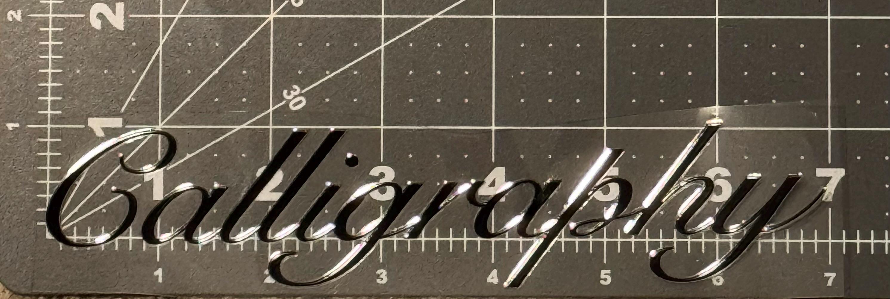 Calligraphy Car/suv Emblem Decal (UV DTF) - Etsy