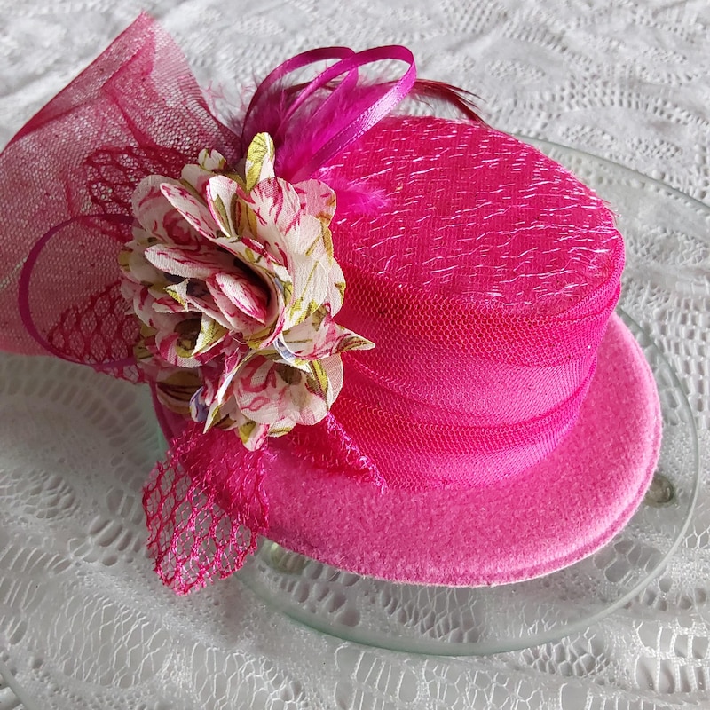 Pink Mini Top Hat - Etsy